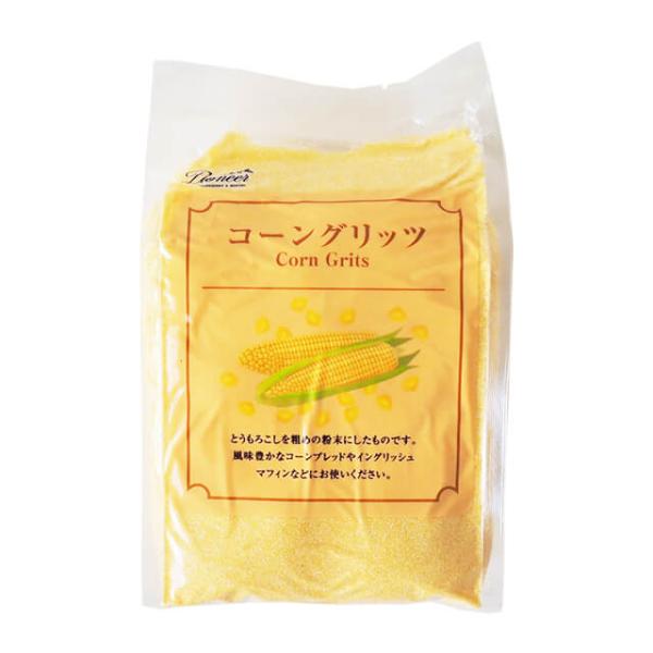 とうもろこしを粗めの粉末にしたものです。風味豊かなコーンブレッドやイングリッシュマフィンなどにお使いください。