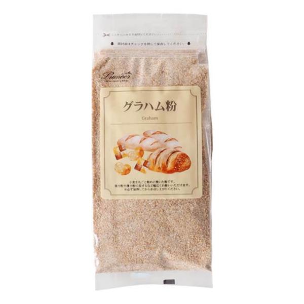 小麦を丸ごと粗めに挽いた粉です。パン、お菓子作りにお使いいただけます。グラハムブレッドやグラハムビスケット、カントリークッキーなどに最適です。※必ず加熱をしてからお召し上がりください。