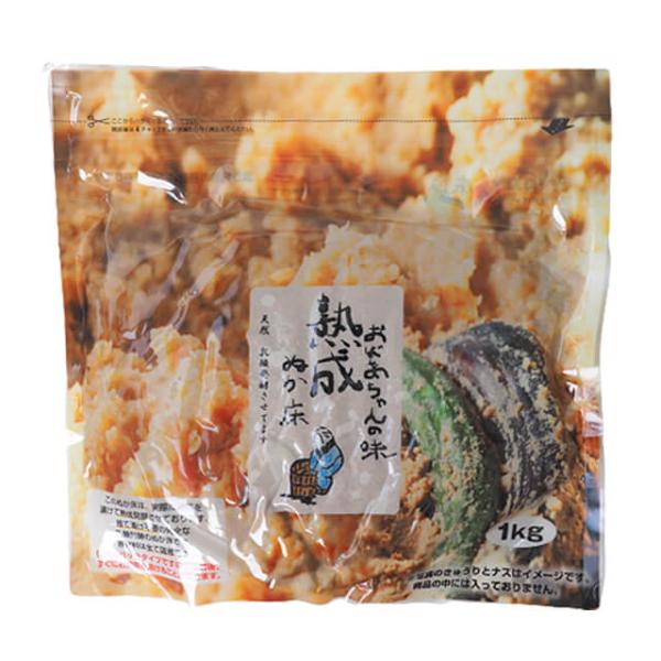 一回目から美味しいぬか床です！このぬか床は180日以上熟成発酵させて仕上げたぬか床ですので、捨て漬けも必要なく、誰でもカンタンに一回目から美味しいぬか漬けをつくることができます！原材料は全て国産です。便利なバックタイプですので開封後、すぐに...