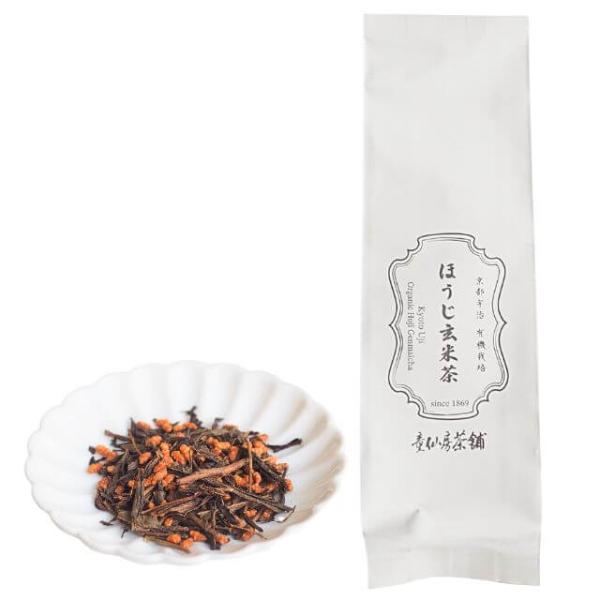 有機ほうじ玄米茶は有機ほうじ茶と有機炒り玄米をブレンドしました。炒り玄米の香りとすっきりした後口をお楽しみください。荒茶造り…自然のままの味と栄養を楽しんで頂けるよう荒茶(芽・茎・葉)を独自の製法で仕上げました。童仙房茶舗は1869年創業。...