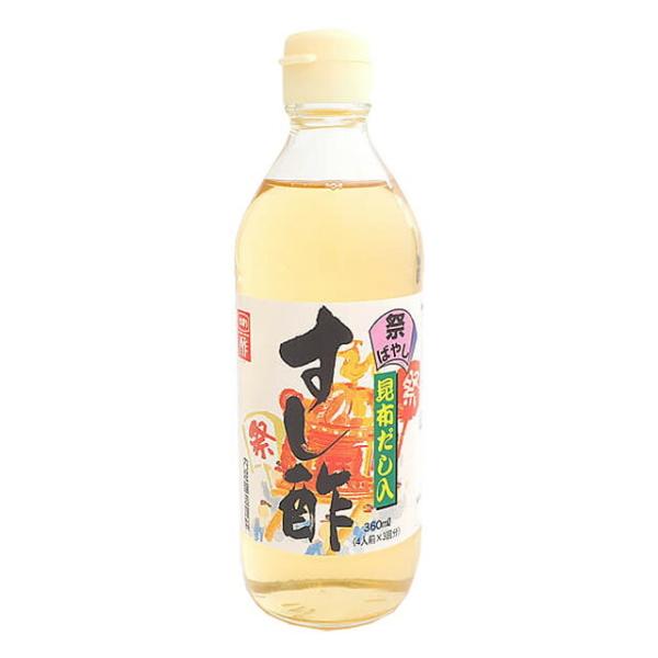 米酢をベースに風味豊かな昆布かつおだしをブレンドしました。うま味調味料は使用していません。あたたかいごはんにまぜれば、おいしいお寿司のできあがり。米1カップ(ご飯約320g)に大さじ2杯(30ml)の割合が標準です。