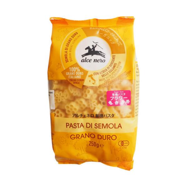 有機デュラム小麦100％使用した有機パスタです。かわいい花の形をした見た目も楽しいパスタは、お子様にもオススメ♪マカロニサラダやグラタン、スープなどに入れてお使いください。◎標準ゆで時間7分アルチェネロは1970年代にヨーロッパでいち早く、...