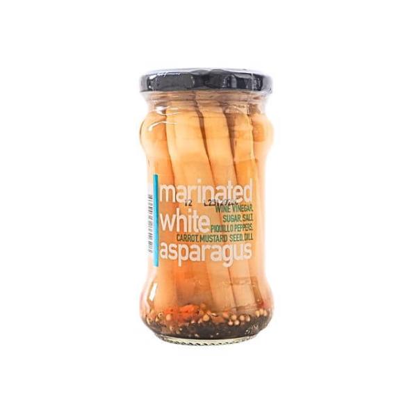 ペルー産のホワイトアスパラガスを使用したマリネです。程よい酸味とシャキッとした食感が特徴です。そのままオードブルとしても、料理の材料としても重宝します。