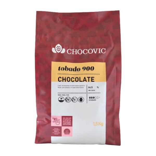 カカオ感が強く、流動性の高いダークチョコレート。チョコレート感をしっかり出したい焼菓子などに最適です。あらゆる用途に使用できます。ひと粒のサイズ：直径5〜7mm程度■種類：ダークチョコレート■原産国：スペイン■カカオ分：64.5%、カカオバ...