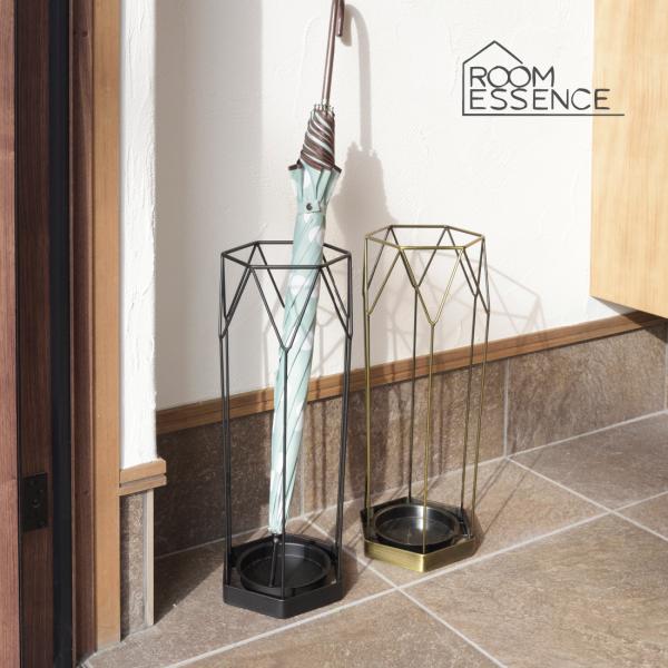 【メーカー直送】スチール アンブレラスタンド AKB-436AGD/アンティークゴールド AKB-436BK/ブラック シンプル 傘立て 収納 東谷