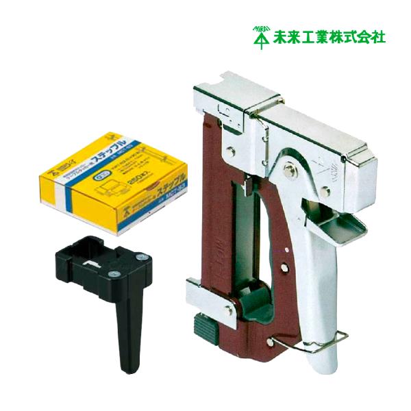 セット内容・ケーブルタッカー MCT-1 × １個・ケーブルタッカー用ステップル MCT-S2 × 250個　  （VVF1.6(2.0)×2C用）・ケーブルタッカー用携帯フック MCT-F × １個適合木材杉、松、檜、ホワイトウッド等●ケ...