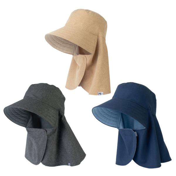 ●ゆったり快適サイズ男女兼用としてつくられた農帽のため、頭周りが大きく、締め付けないゆったりサイズです。面ファスナーを貼り合わせれば、顔の日よけに！●コーディネートしやすい落ち着いたカラーの無地なので、柄ものウェアとも合わせやすい帽子です。...