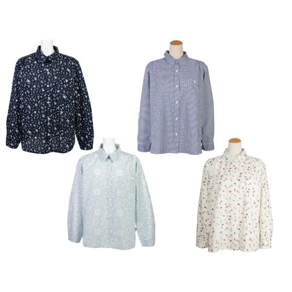 綿100% 吸汗性の良いブラウス掴みやすい大きめボタン、簡単に袖まくりができる袖口ハーフゴム、ボタン付き胸ポケットなど機能性に優れたブラウス。着丈は「裾をパンツに入れて、もたつかない程よい丈」にこだわりました。農作業などの仕事着にはもちろん...