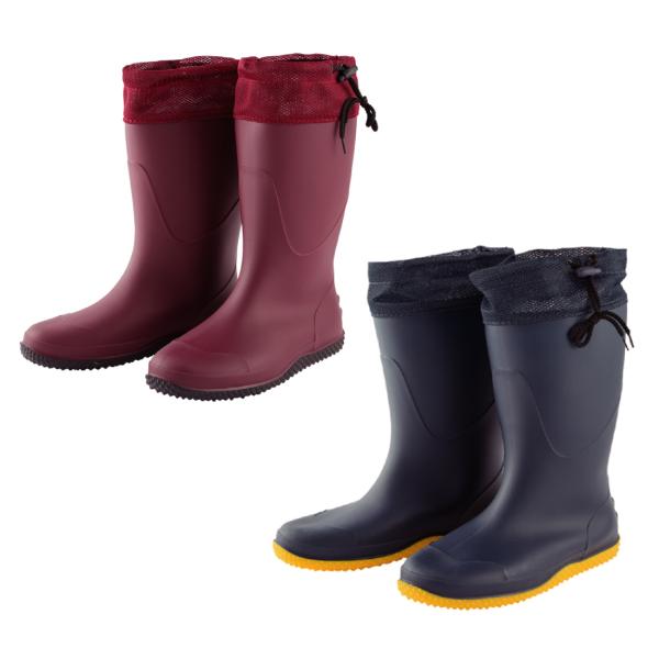 男女兼用 マルチブーツコーディネートしやすいシンプルな長靴です。軽くて柔らかく、コンパクトにたためるので持ち運びにも便利◎履き口の絞れるメッシュフードが土の侵入を防ぎ、靴内のムレも軽減してくれます。靴底はフラットタイプでマルチシートを傷つけ...