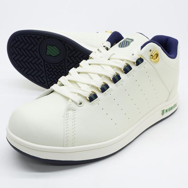 サイズ展開:25.0/25.5/26.0/26.5/27.0/27.5/28.0/29.0cmK・SWISSコートスタイルの名品"LOZAN（ロザン）"の復刻アレンジモデル。ジャパンコレクションのKS 100シリーズとして展開。人気の"KS...