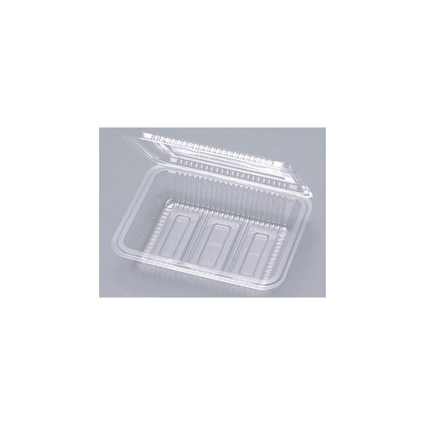 様々なシーンに対応できるリーズナブルな汎用一体式容器。非嵌合のため、輪ゴムやテープ止め、超音波溶着が必要です。※サイズ表記は、蓋を閉じたときの外寸です。高さは、本体＋蓋の合計になります。