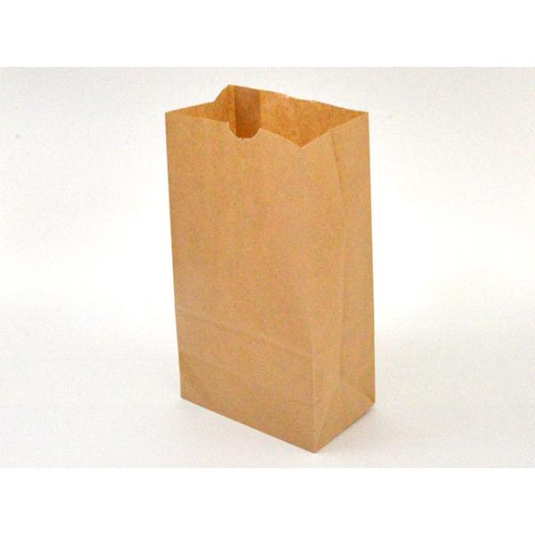 超定番の未晒の角底袋。サイズを豊富に取り揃えています。サイズ表記は巾×マチ×高さです。