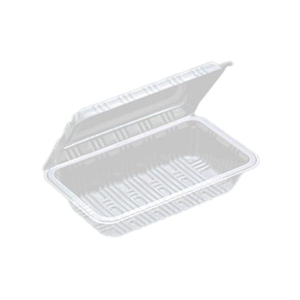 安価なフードパック。非嵌合タイプのため、輪ゴムやテープ止め、超音波溶着が必要です。※サイズ表記は、蓋を閉じたときの外寸です。