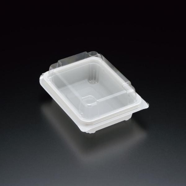 カチッとはまる嵌合(かんごう)タイプのフードパック。サンドイッチ等に。※サイズ表記は、蓋を閉じたときの外寸です。