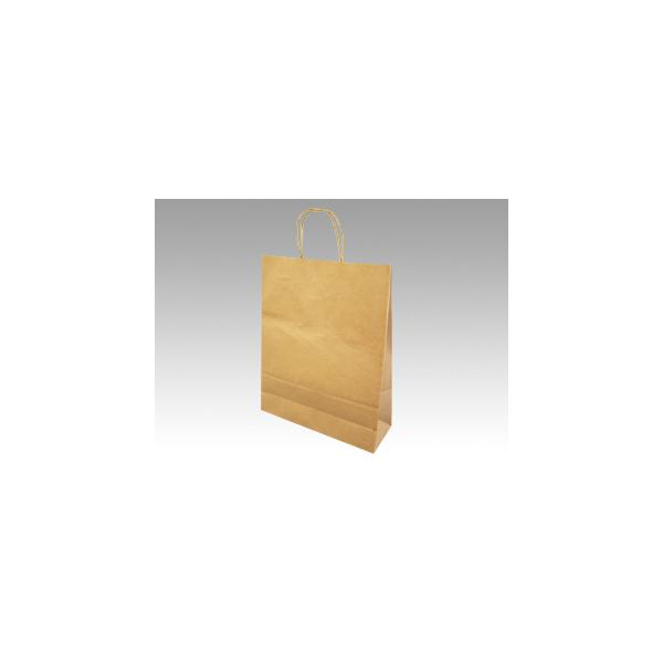 オーソドックスな丸紐の紙手提げ袋。人気の未晒クラフト色。シンプルなデザインで、さまざまなシーンで活躍します。