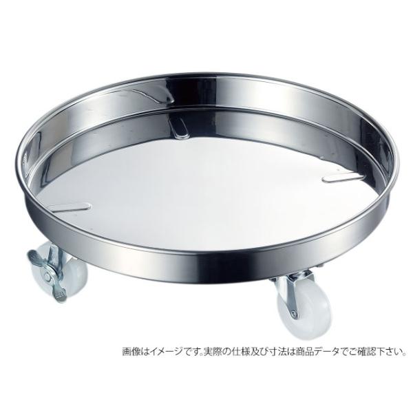 重い寸胴鍋やペール缶等を簡単に移動できる便利な台車。本体部分の表面に凹凸があり、密着を防ぎ使いやすい。寸胴鍋が倒れにくい低重心設計で安定感抜群。キャスターは腐食しにくいナイロン製。自在車輪には2個ストッパーが付いています。
