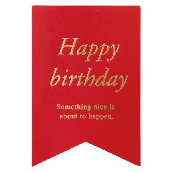 贈る方に合わせて選べるいろいろなハッピーバースデイ！どんなお店でも使いやすいお誕生日のメッセージシールです。 。W37×H55mm