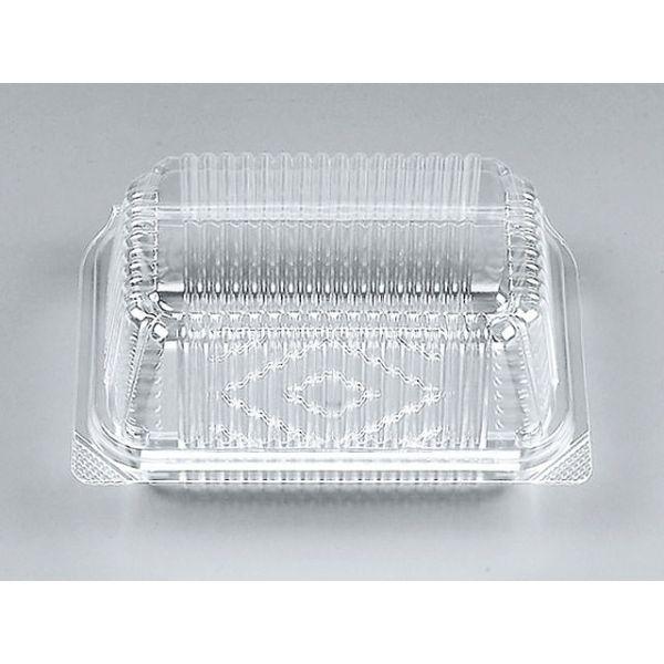 テープや輪ゴム止めが不要なカチッとはまる嵌合タイプのフードパック。サンドイッチ向けの蓋の高いシリーズです。