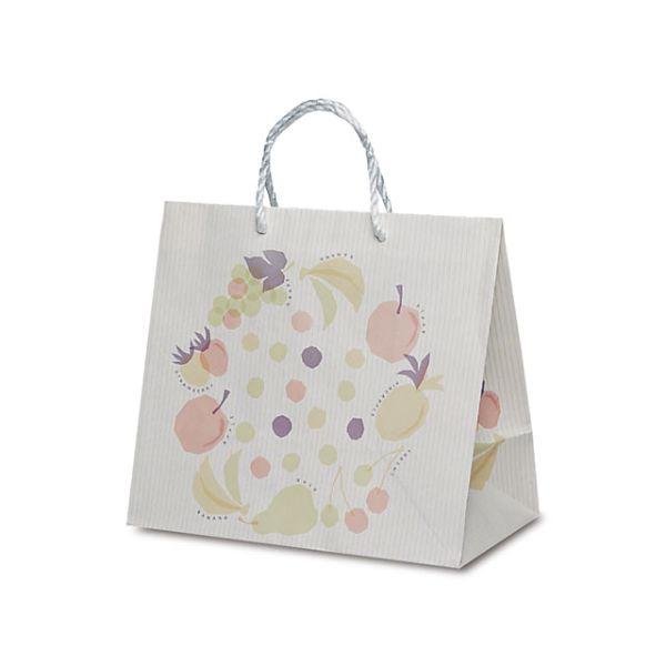 紙手提げ袋。持ち手は柔らかいPP紐です。