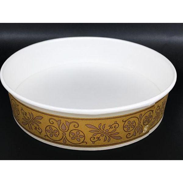 耐熱性紙容器。耐熱性に優れ、コンベクショナルオーブン対応。冷凍食品、ピラフ、パスタ、グラタン、ドリアなどに。※本体をオーブンで加熱調理後して、蓋を使用する場合は、容器自体が縮みますので「FC-600PET-F 透明PPドーム蓋(口径小)」を...