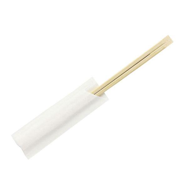 安価な無地袋入りの竹天削箸24cmです。