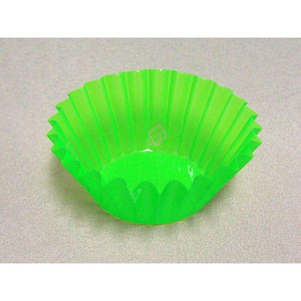 保形成に優れた、色・サイズのバリエーションが豊富なカップケース。印刷面を両面から同質の材料でラミネートを施し、インキが食材に接触しない為安心・安全。耐熱性にも優れ、電子レンジ対応。耐熱温度：-50℃〜130℃。1本500枚入。