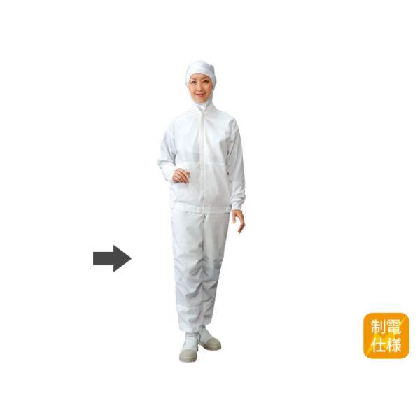 導電糸入りのため、静電気拡散性に優れており、帯電による生地表面への異物の付着を防ぎます。特殊繊維「エアクロール」を採用。吸汗・速乾性に優れ、白衣を衛生的に保ちます。ジャケットは別売り。