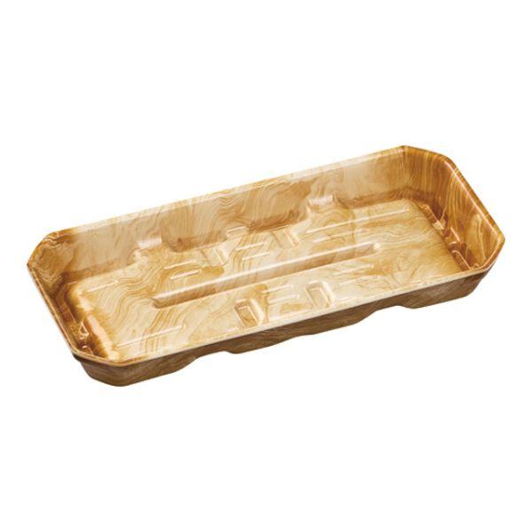 豊富な柄とサイズの深型うなぎ容器です。食材がラップに当りにくく、ラップ包装時の見映えが益々よくなりました。