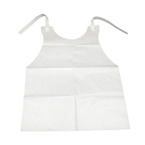 使い捨て紙エプロン。