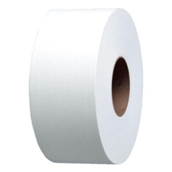 交換回数の手間を削減した長尺のジャンボトイレットロール。使用頻度の高いパブリックスペース向け。専用ディスペンサー：(製品番号04201)ジャンボトイレットロール用 イン−サイト エスコート ディスペンサー。