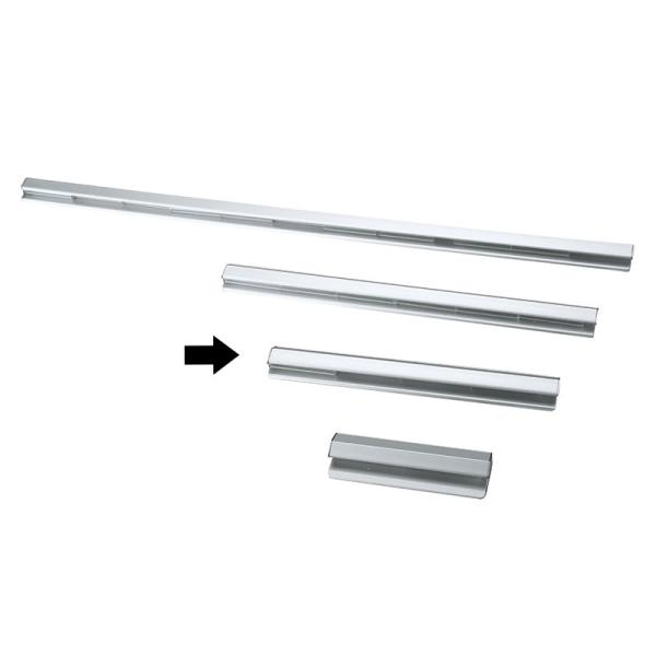 アルミ製伝票チップホルダー。マグネット式。[品番]180050。 。210×H31mm