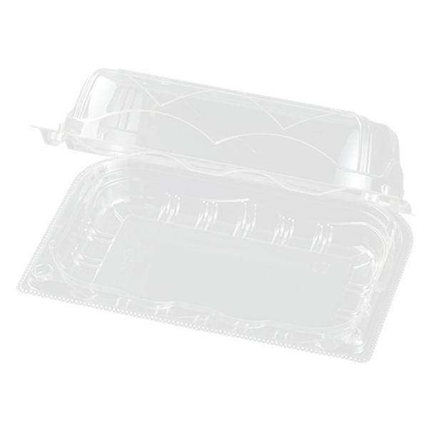 従来のAPETトレーに比べ、30％CO2低減。丸みのある形状が、果実・野菜の持つ甘味を強調します。蓋を押しても、元に戻る高い復元性。