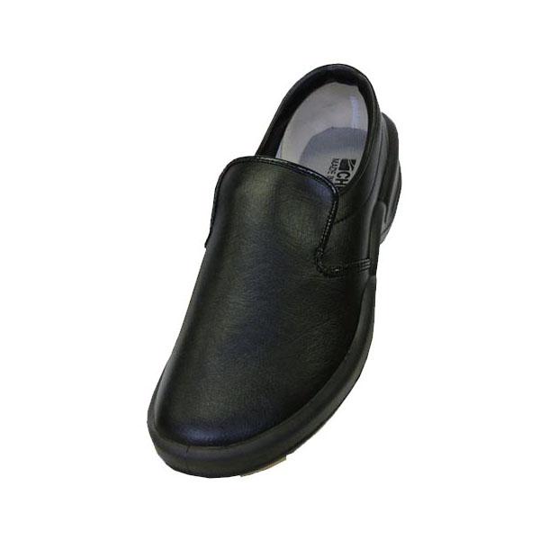 東北大教授監修、最先端技術の超防滑国産厨房靴日本製クラリーノアッパー、防滑ソール、耐油ソール、衝撃吸収ソール、高強度仕様。