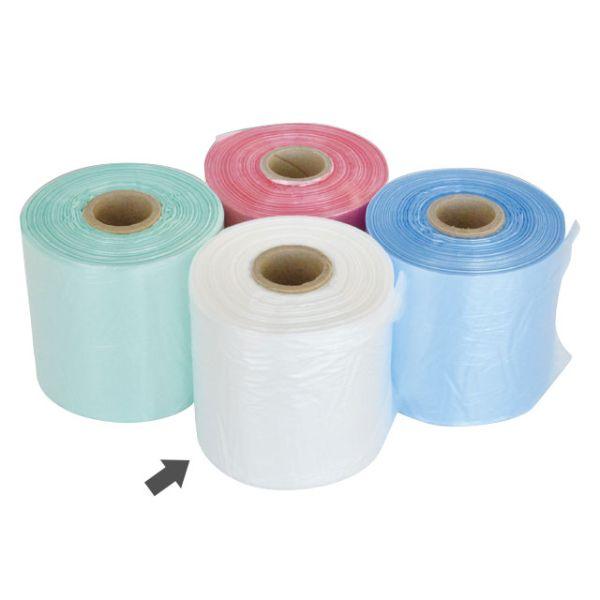 1巻250枚。コンパクトなのに広げるとキャベツ1玉が丸ごと入る青果用ポリ袋です。専用什器を使用すれば場所を取りません。※ガゼットタイプのため、広げますと実際の高さが変わります。