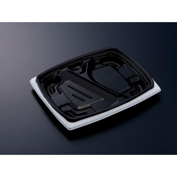 しっかり側面外篏合できる弁当容器です。 。241×195×30mm