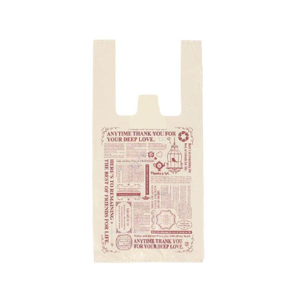 ギフト用にもご使用いただける、おしゃれなデザインのレジ袋。