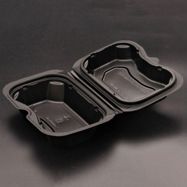 バイオ由来原料一部配合で環境にやさしい！本体と蓋が一体型になった、便利な容器。ごはん220g想定です。