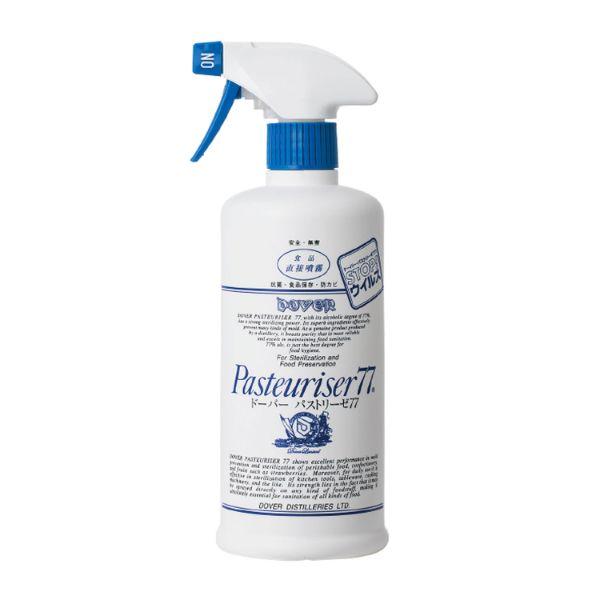 【アルコール濃度60%以上の為、沖縄・離島へ出荷できません】食品に直接噴霧可能のアルコール除菌剤です。まな板、包丁、歯ブラシ、カミソリの除菌などにも。高純度アルコール分77%の即効性、高純度カテキン配合の抗菌持続性、酒造用の純水を使用した安...