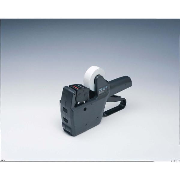 小型ラベルで2段印字。ラベルセットは自動装填式。ダイヤルストッパーで誤回転を防止します。 。[機器サイズ]234×47×132mm