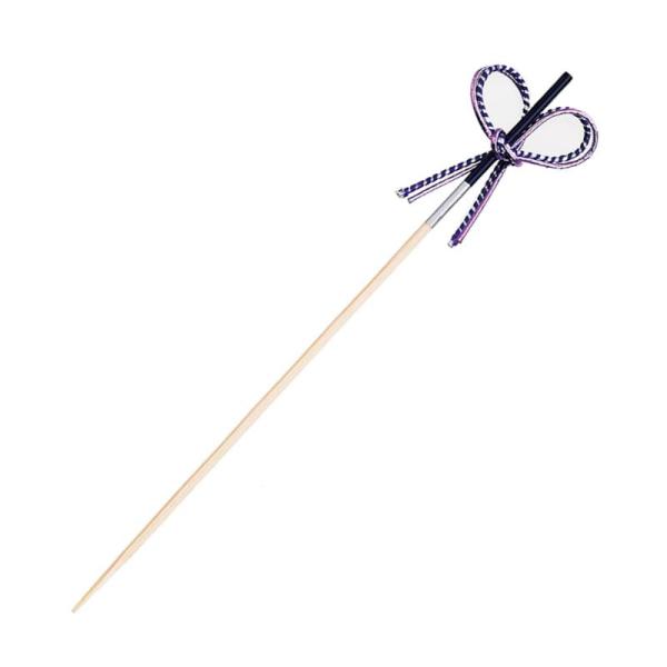 おせちや会席などのお祝い料理を彩る祝串やおだんごなどを飾る珍味串におすすめ。お料理をいただく愉しみに彩を添えて。 。長さ120mm