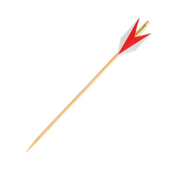 おせちや会席などのお祝い料理を彩る祝串やおだんごなどを飾る珍味串におすすめ。お料理をいただく愉しみに彩を添えて。 。長さ90mm