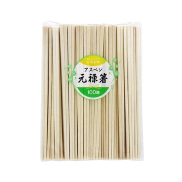 割箸の四つの角をなめらかに削り、さらに割りやすくするために中央部に溝を入れています。清潔感のある白い色が特徴の木材です。弾力性に富んだ素材で、手にしっくり馴染み、麺類もつかみやすい。普段使いに。