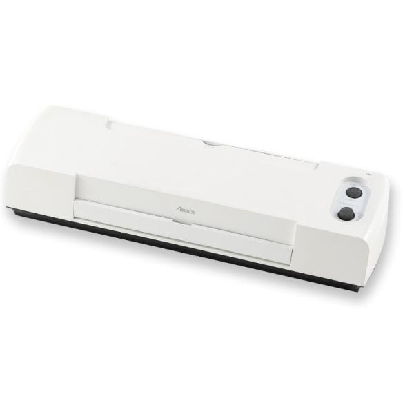 仕上がり65秒の高速ラミネーターです。ローラー6本なので、スピード・キレイさで抜群の能力を発揮します。ジャムセンサーによるオートリバース機能で、詰まりも防ぎます。ウォームアップ約45〜165秒、75・100・150μフィルム対応、A4ラミネ...