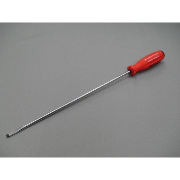 ◆刃先は隅取り加工が施してあり、ネジの頭からはみ出さないようになっています。特に皿ネジを扱う場合、ネジ穴まわりに引っかき傷が生じたり、すべってドライバーが押し出されたりしません。適合ネジM3.5刃先厚1mm刃先幅6.5mm軸径6mm軸長30...