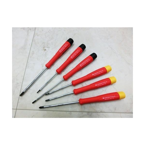 ◆人気のPB精密ドライバーのプラス3本とマイナス3本のフルセットでお買い得です。◆濡れた手で握っても滑りにくく、オイル・ガソリンに耐性があり、汚れてもきれいに落とせます。セット内容【6本】8121.00-60(#00)8121.0-60(#...