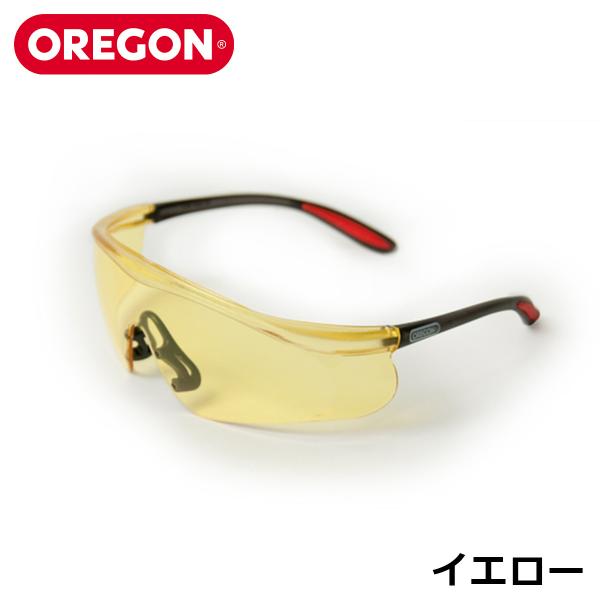 商品名：OREGON セーフティグラス イエロー Q525250メーカー：OREGON（オレゴン）業界トッププランド、オレゴンのポリカーボネート製セーフティグラスです。万が一の時にも、粘りのあるポリカーボネートが大切な目をしっかりガード。草...