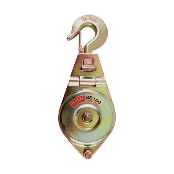 特長●小型軽量で持ち運びが容易です。●側板の開閉ができます。用途●ロープを通し、荷物などの吊り上げや引っ張り作業に。基本使用荷重(t)：0.75最大使用ロープ径(mm)：12車数：1車径(mm)：100寸法(mm)A：300寸法(mm)B：...