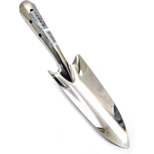 日本製サイズ:全長292mmサビに強いステンレス製補強付き種・苗・球根の植付けに。