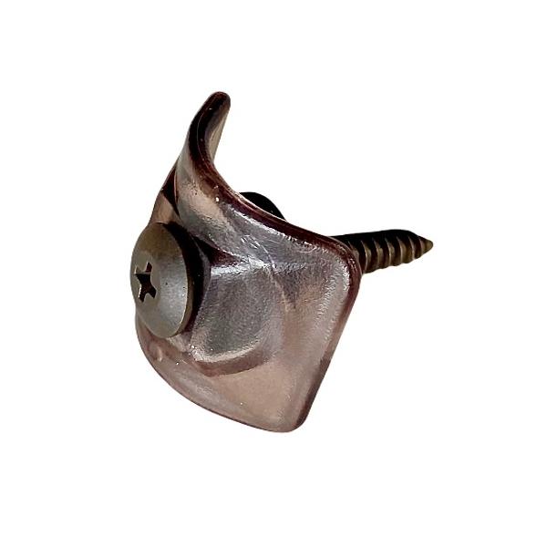 木下地用の波板ビス ポリカ、ブロンズ1本〇こちらの商品はメール便で発送いたします。【配達日時指定不可】【代引き不可】となります。〇【50本まで】1個口発送いたします。サイズ　5.0×35mm材　質　鉄波傘    ポリカブロンズ波  板　小波...