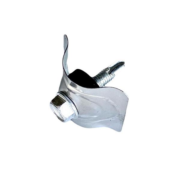 鉄下地用のナミイタビス（シルバー塗装）ステン1本〇こちらの商品はメール便発送いたします。【配達日時指定不可】【代引き不可】となります。〇【50本まで】1個口発送いたします。サイズ　M5×25mm材　質　鉄　（傘部、SUS304）波  板　小...